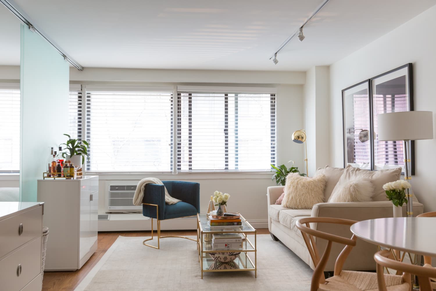 Minimal Simple Chic NYC Studio Apartment Makeover | Apartment Therapy