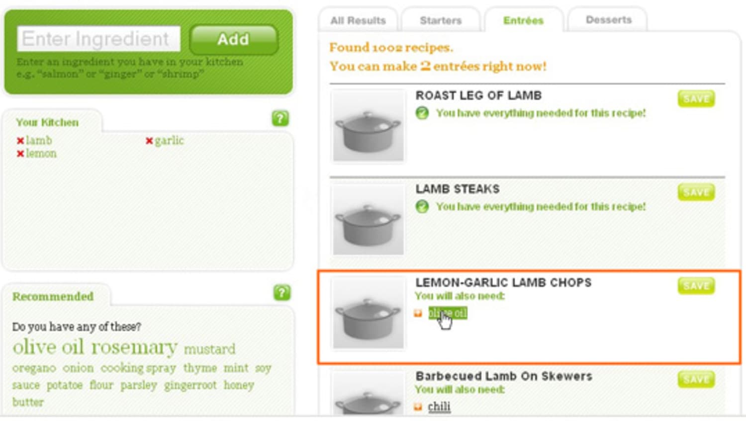 Web Resource: Supercook | Kitchn