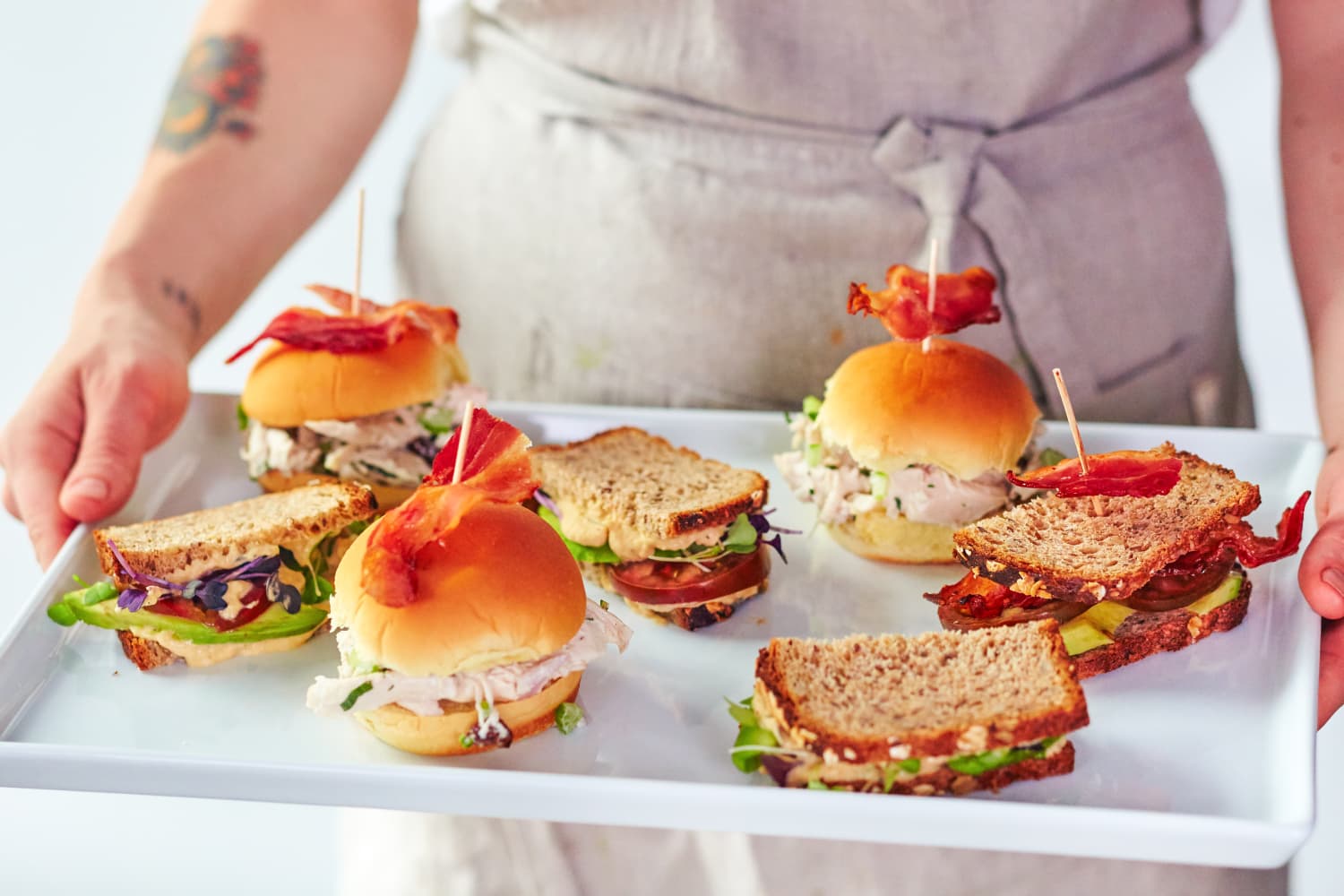 The Best Way to Mark Vegetarian and Non-Vegetarian Food at a Party | Kitchn