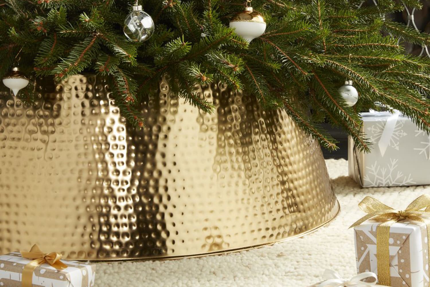 What Are Christmas Tree Collars & Where to Get Them | Apartment Therapy