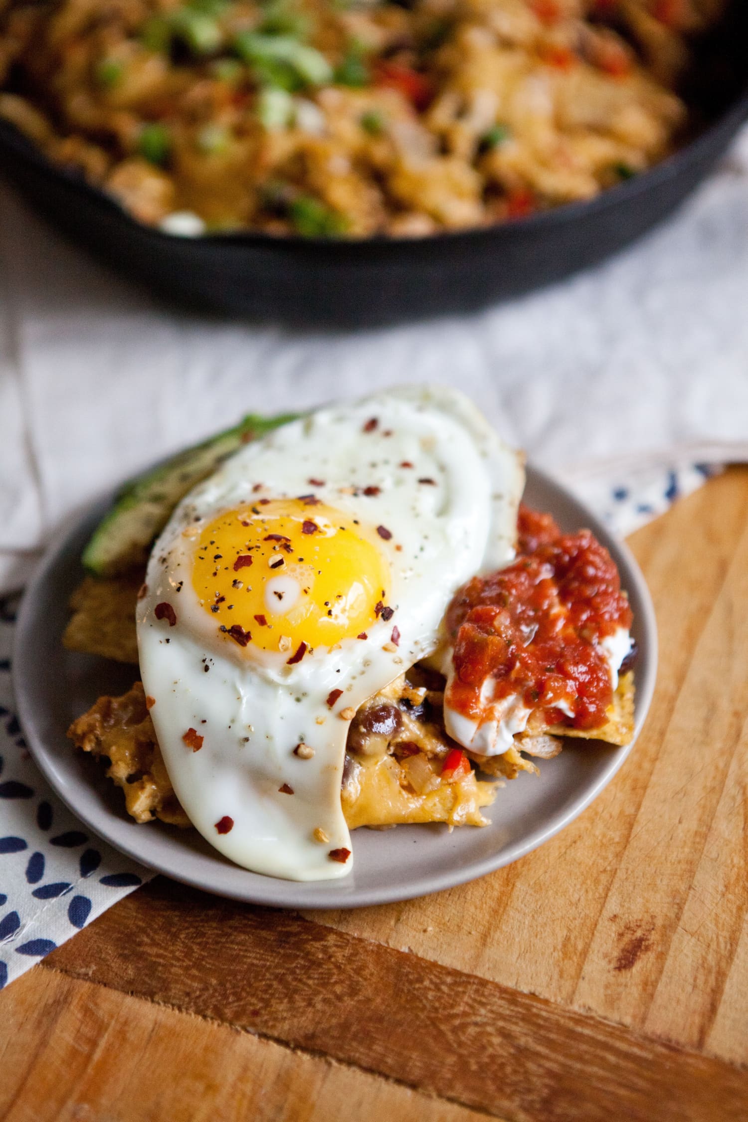 Recipe: Spicy Vegetarian Breakfast Nachos | Kitchn