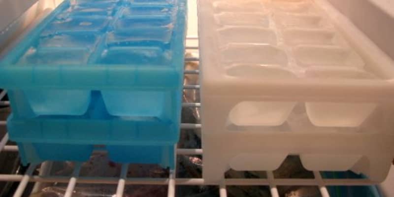 empty freezer blocks