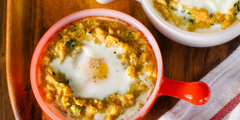 how to cook lentils and eggs