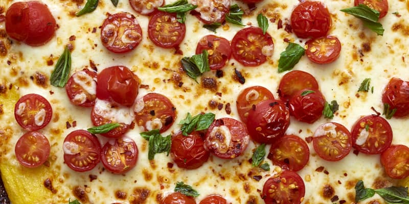 how long to cook polenta pizza