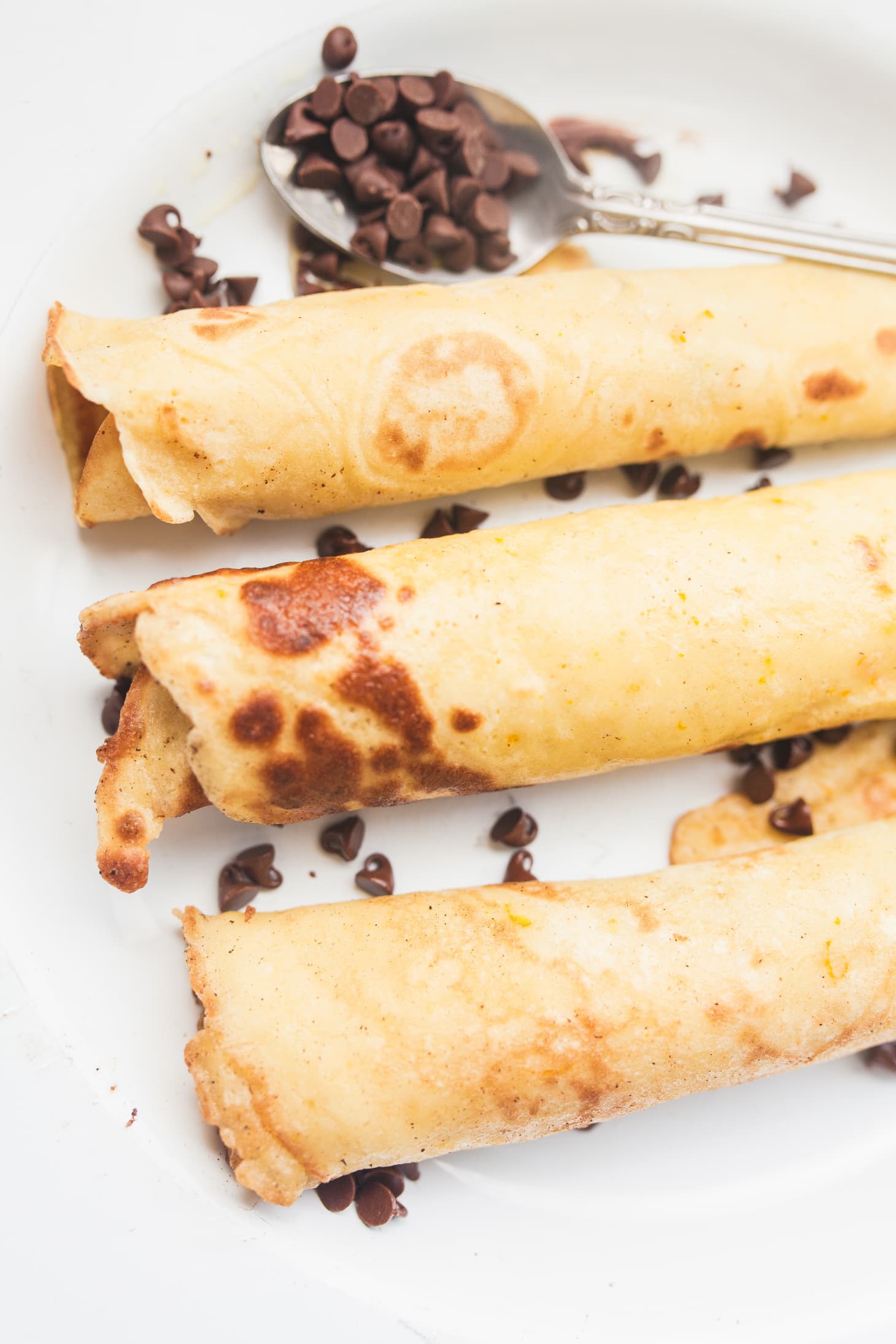 Recipe: Ginger Ale Crêpes with Chocolate Chips | Kitchn