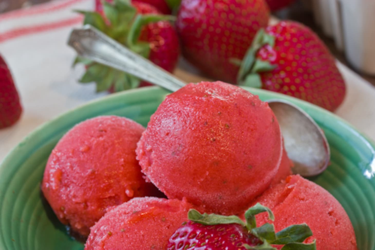 Spring Dessert Recipe: Strawberry and Honey Sorbet | Kitchn