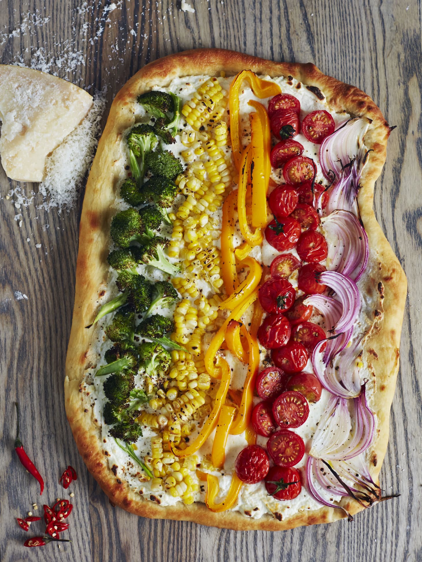 Recipe: Rainbow Pizza | Kitchn