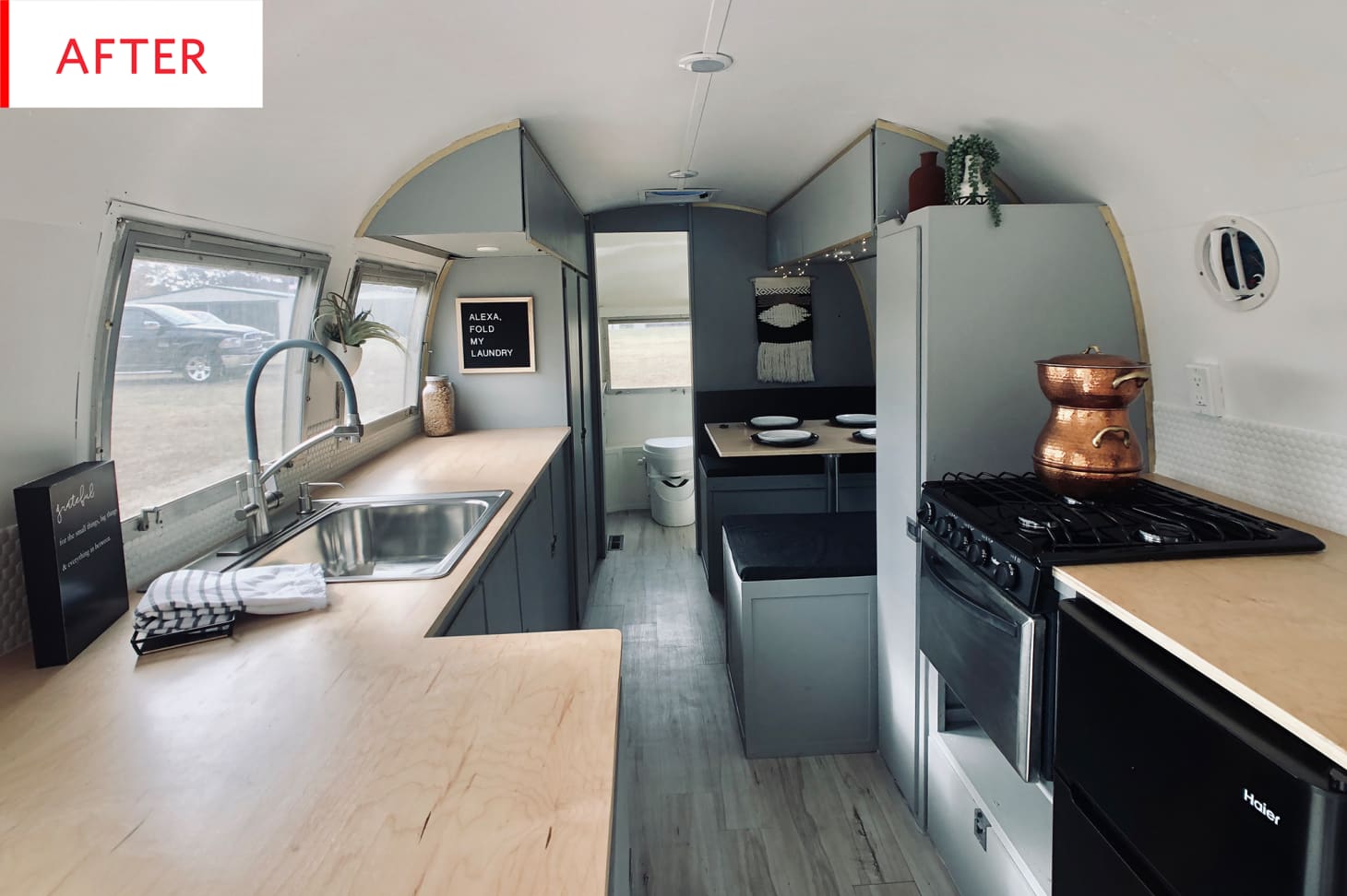 Airstream Trailer Modern Remodel - Camper Before After | Apartment Therapy