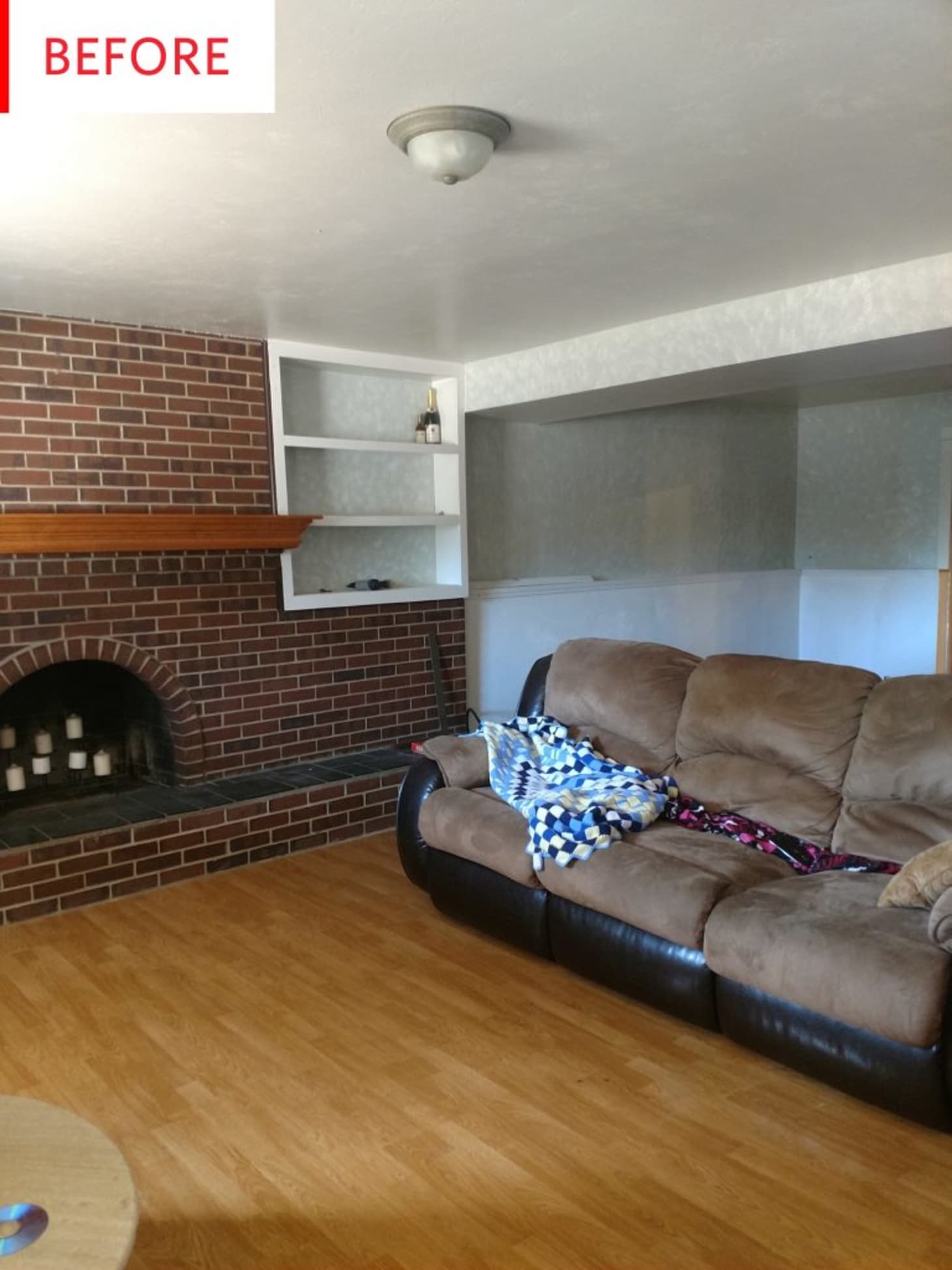 Before and After: Split Level Basement '70s Makeover | Apartment Therapy