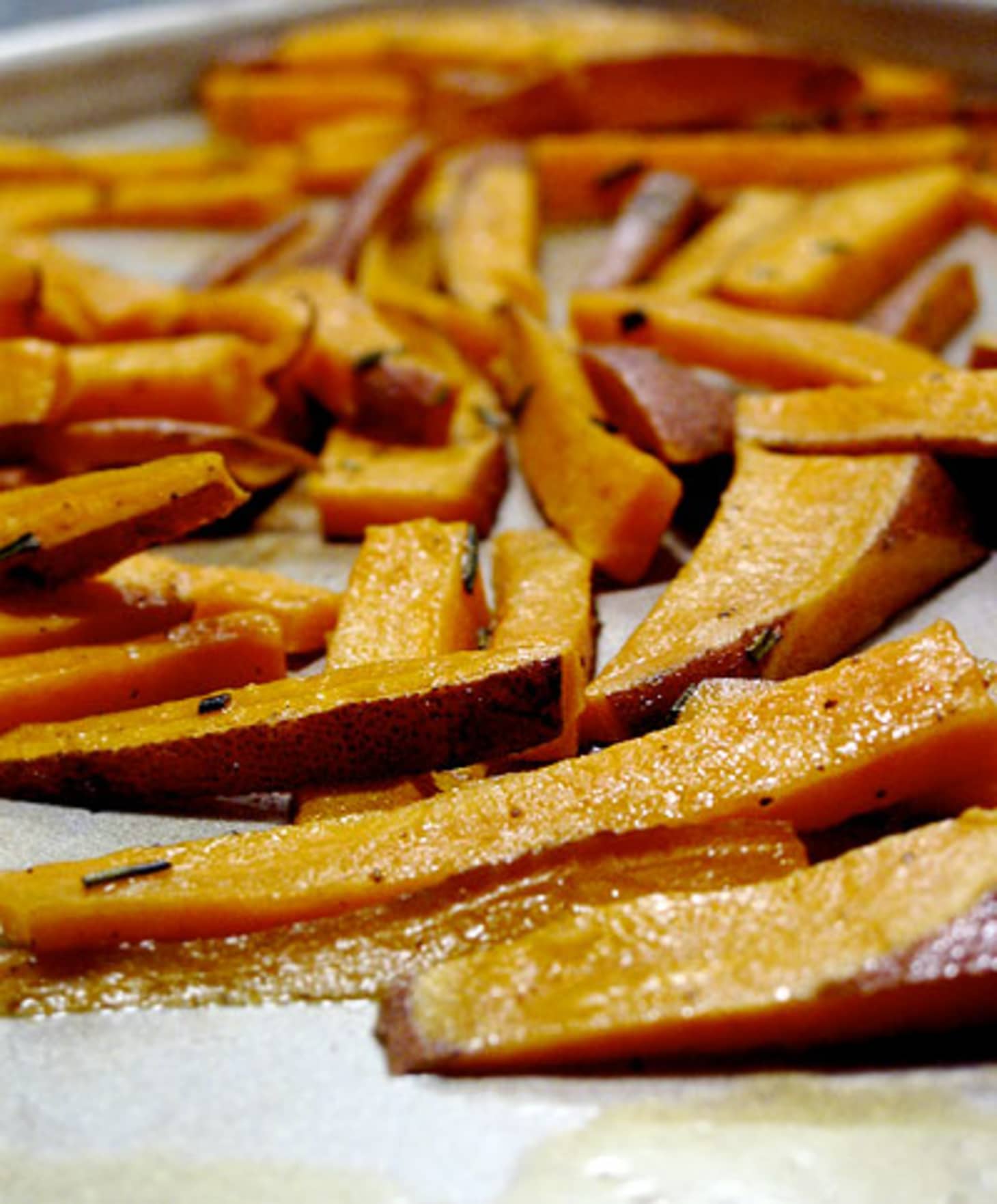 Recipe: Roasted Sweet Potato Sticks with Rosemary | Kitchn