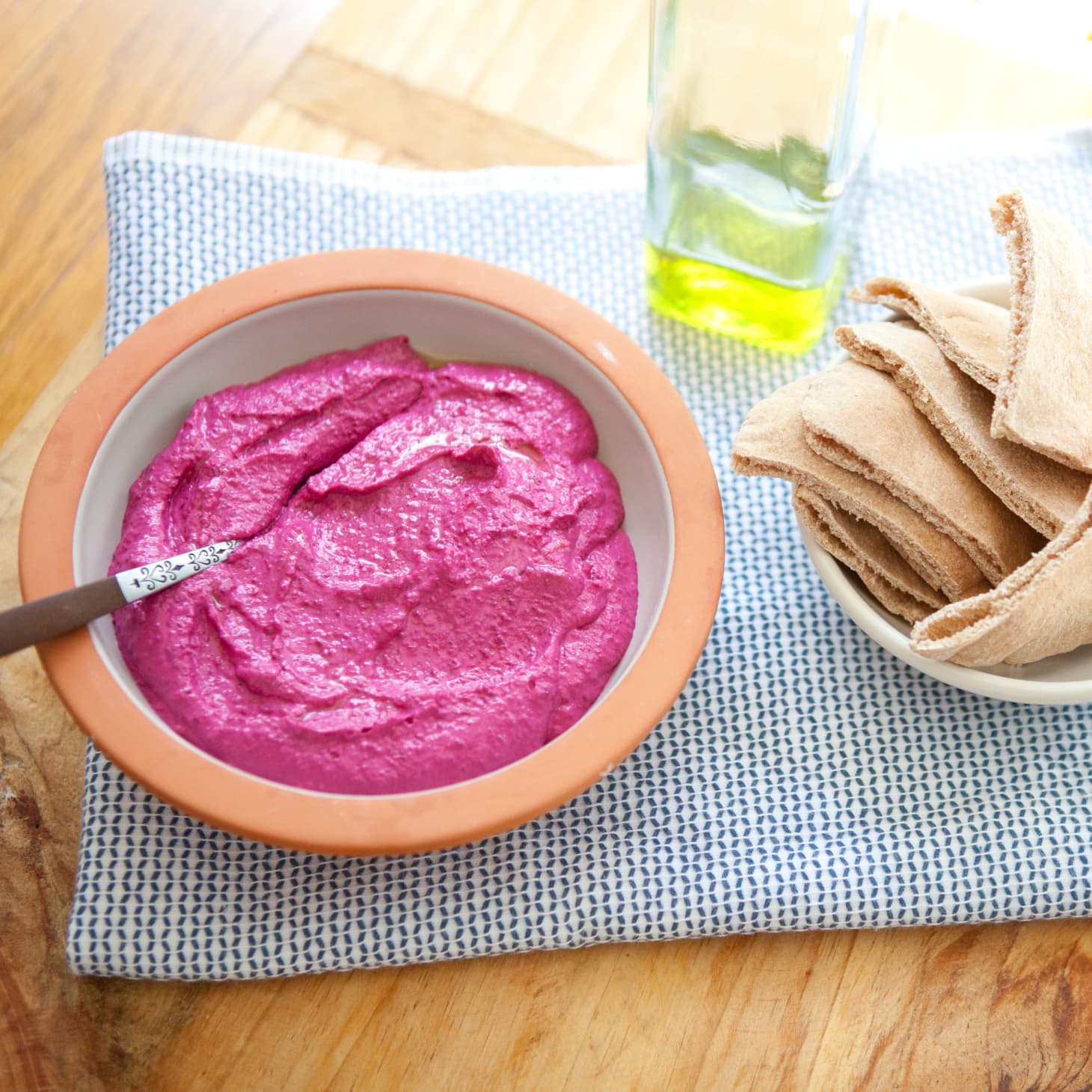 Easy, Colorful Appetizer Recipe: Creamy Beet & Tahini Dip | Kitchn
