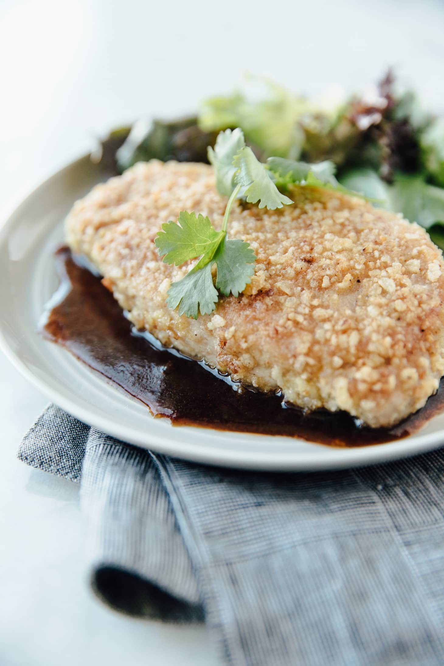 Recipe: Jacques Pépin’s Pork Schnitzel with Crispy Rice Coating | Kitchn