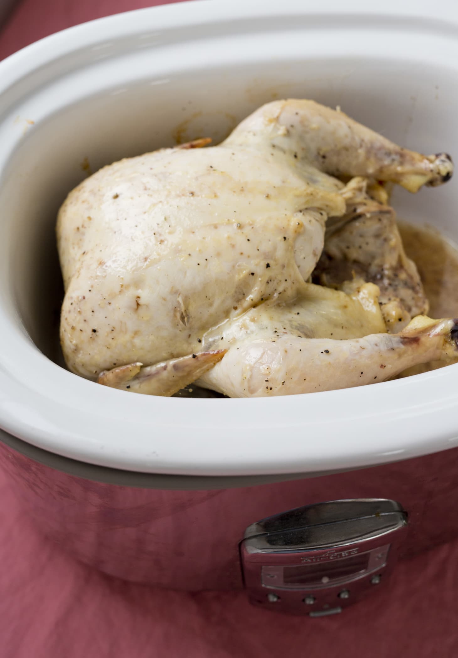 How To Cook A Whole Chicken In The Slow Cooker Kitchn How To Cook A Whole Chicken In The Slow Cooker Kitchn