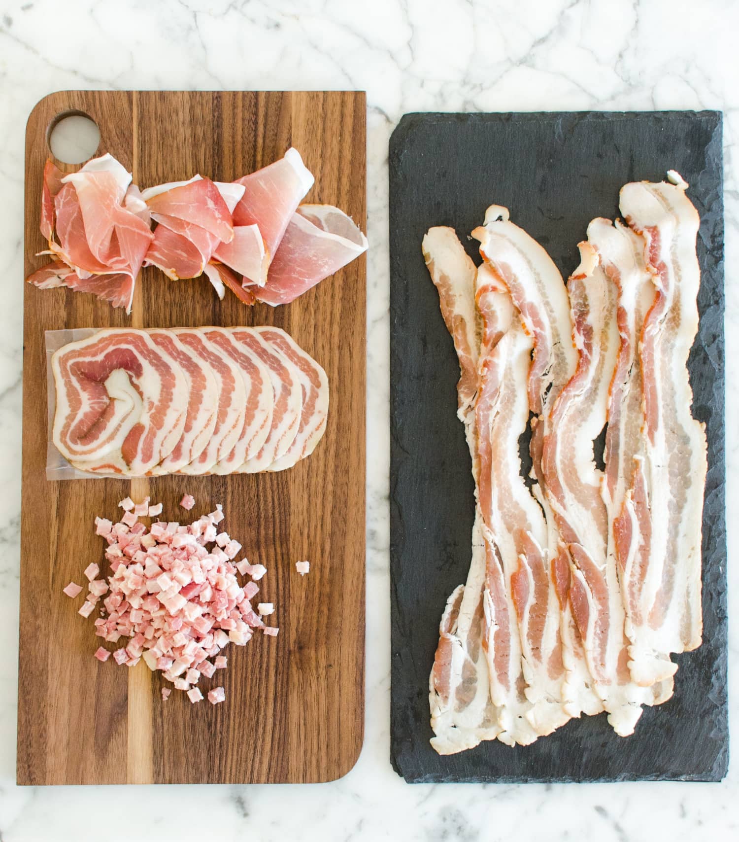 What s The Difference Between Bacon Pancetta And Prosciutto Kitchn What s The Difference Between Bacon Pancetta And Prosciutto Kitchn