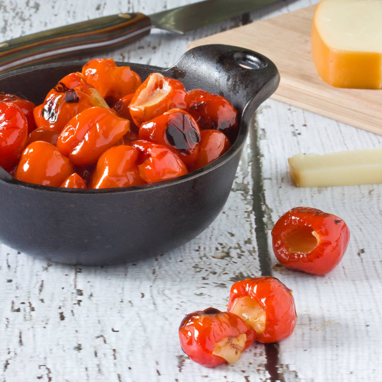 Easy Entertaining Recipe: Grilled Peppadews with Smoked Mozzarella | Kitchn