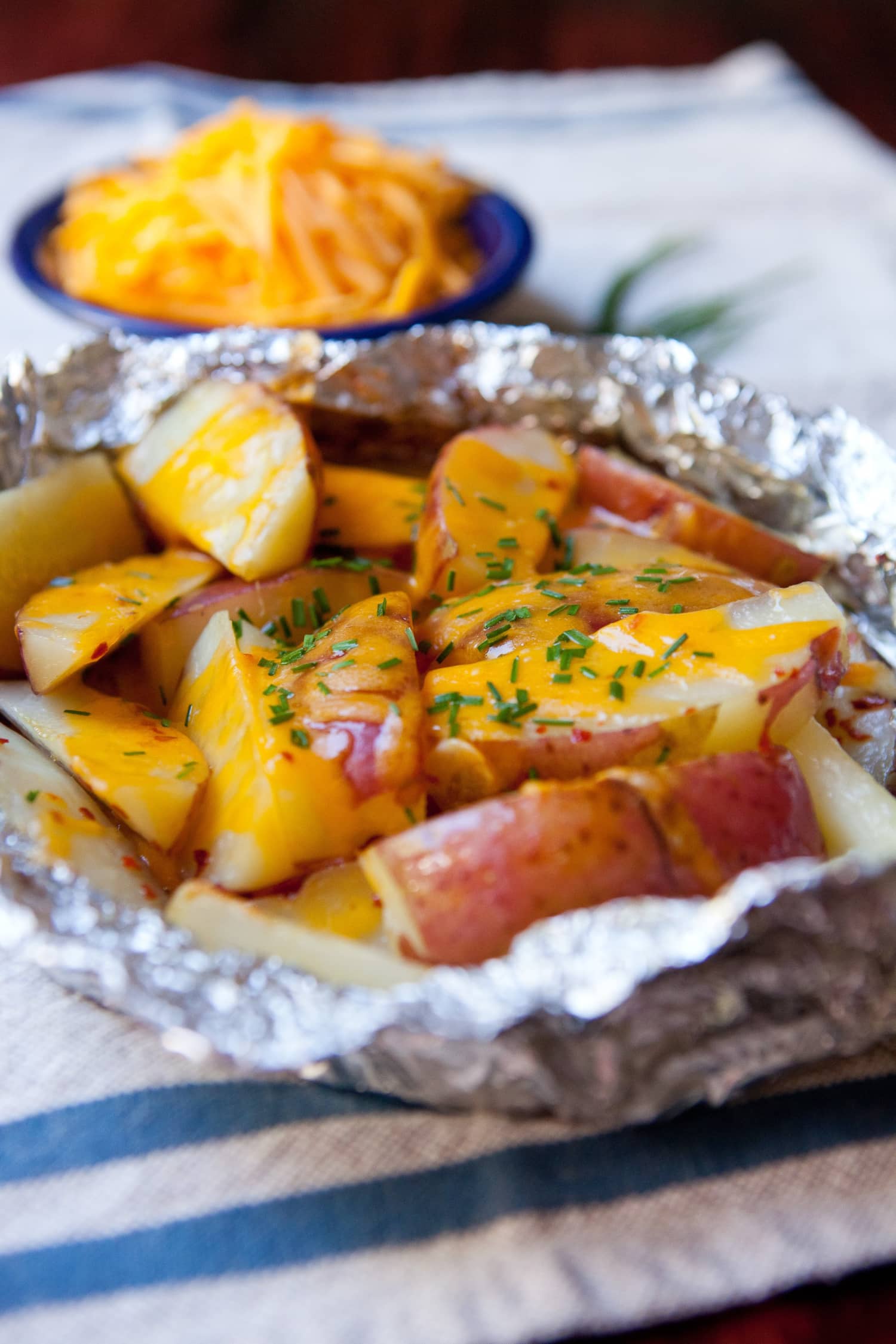 Recipe: Cheesy Grilled Potato Packets | Kitchn