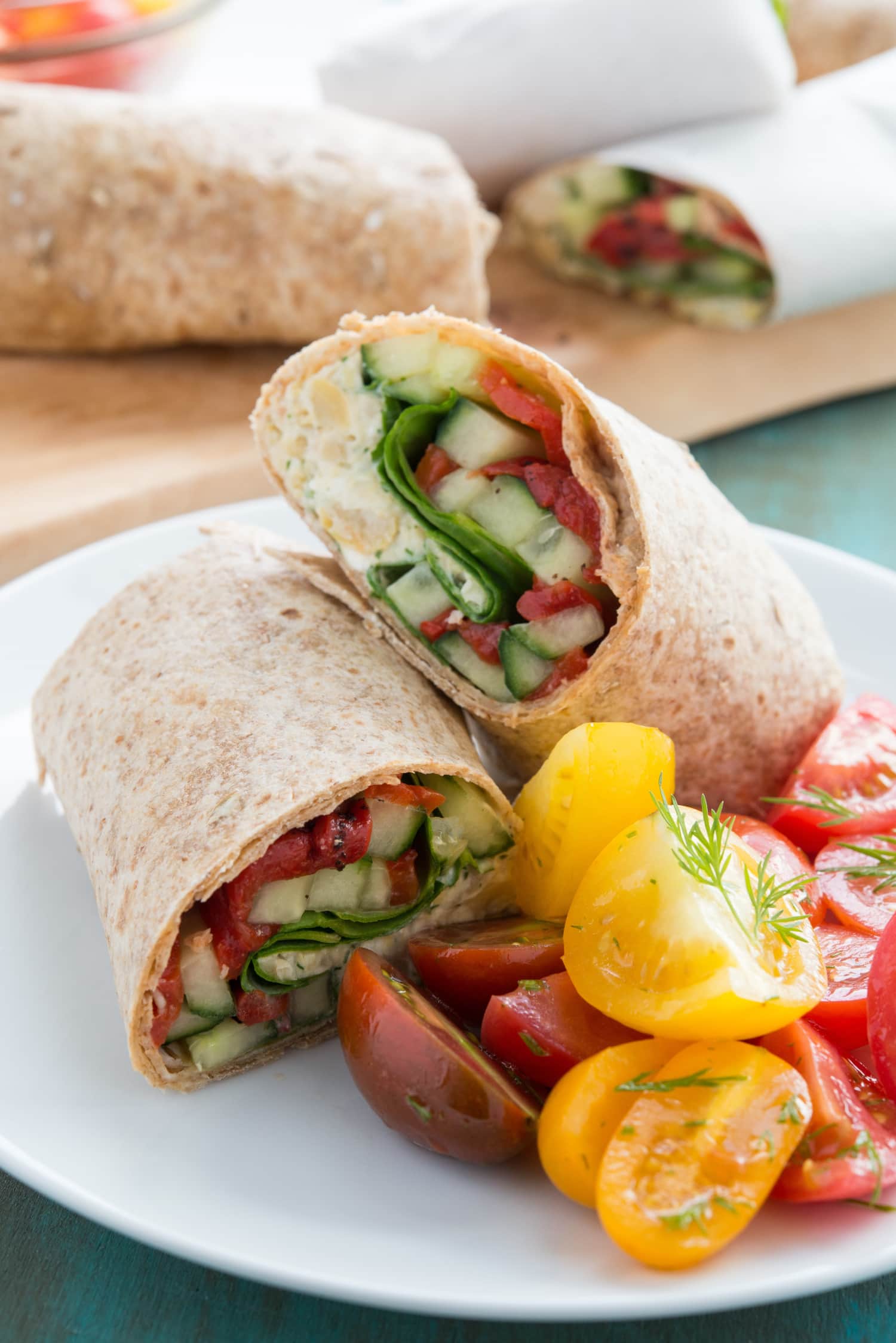 Recipe: Mediterranean Chickpea and Feta Wraps | Kitchn