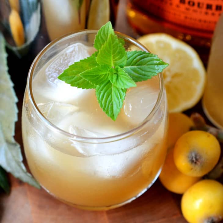 Cocktail Recipe: Loquat Bourbon Smash | Kitchn