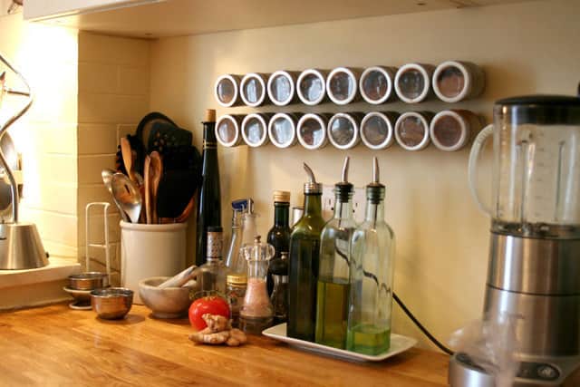 Trays on the Countertop: Keeping Things Organized and Close at Hand ...