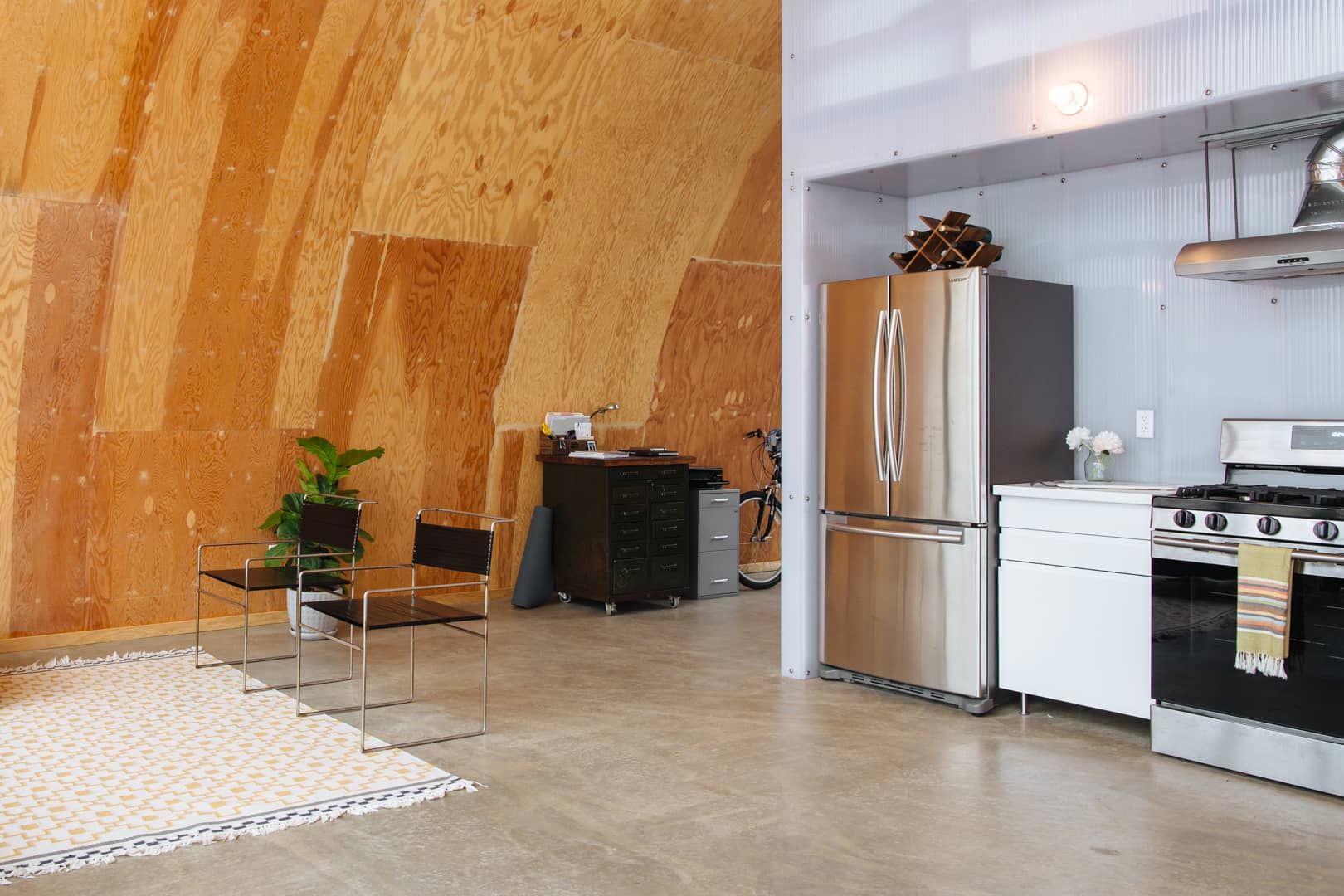 House Tour: A Modern, Minimal Quonset Hut Detroit Home | Apartment Therapy