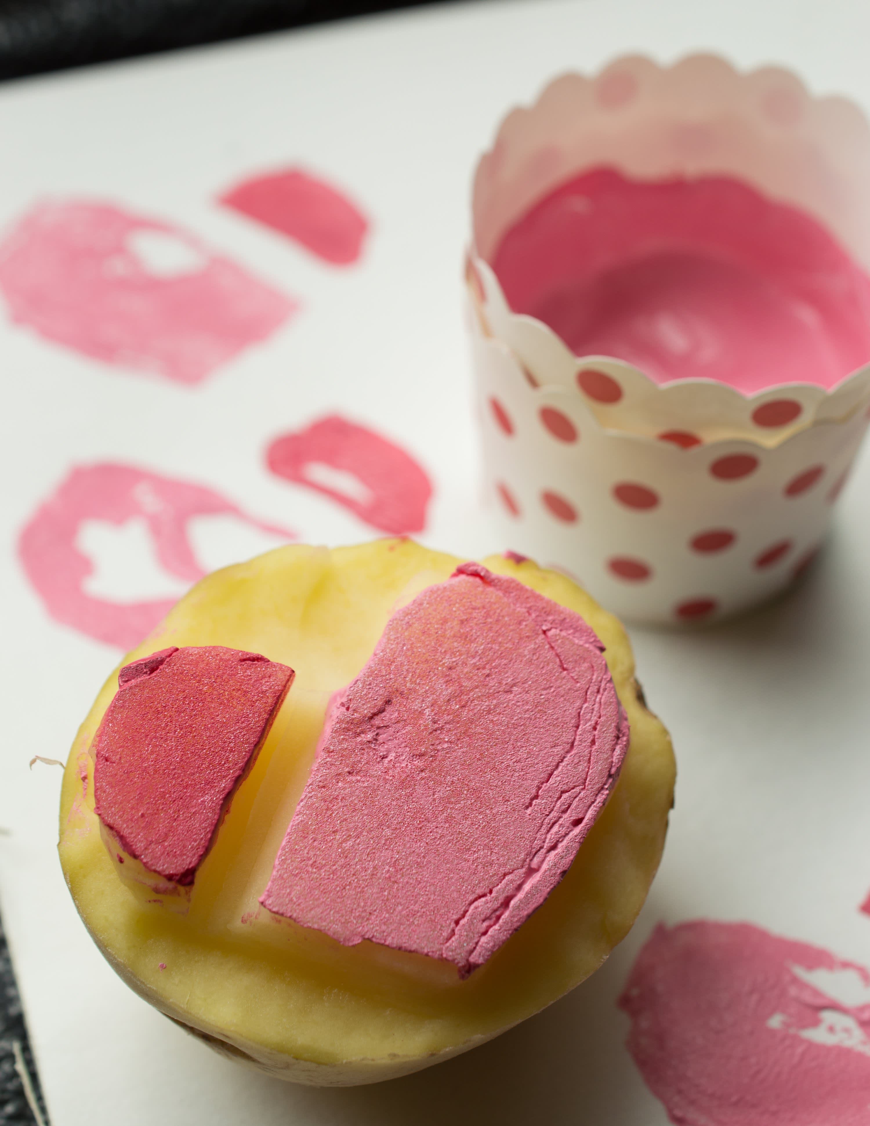 How To Decorate Napkins with a Potato Stamp | Kitchn