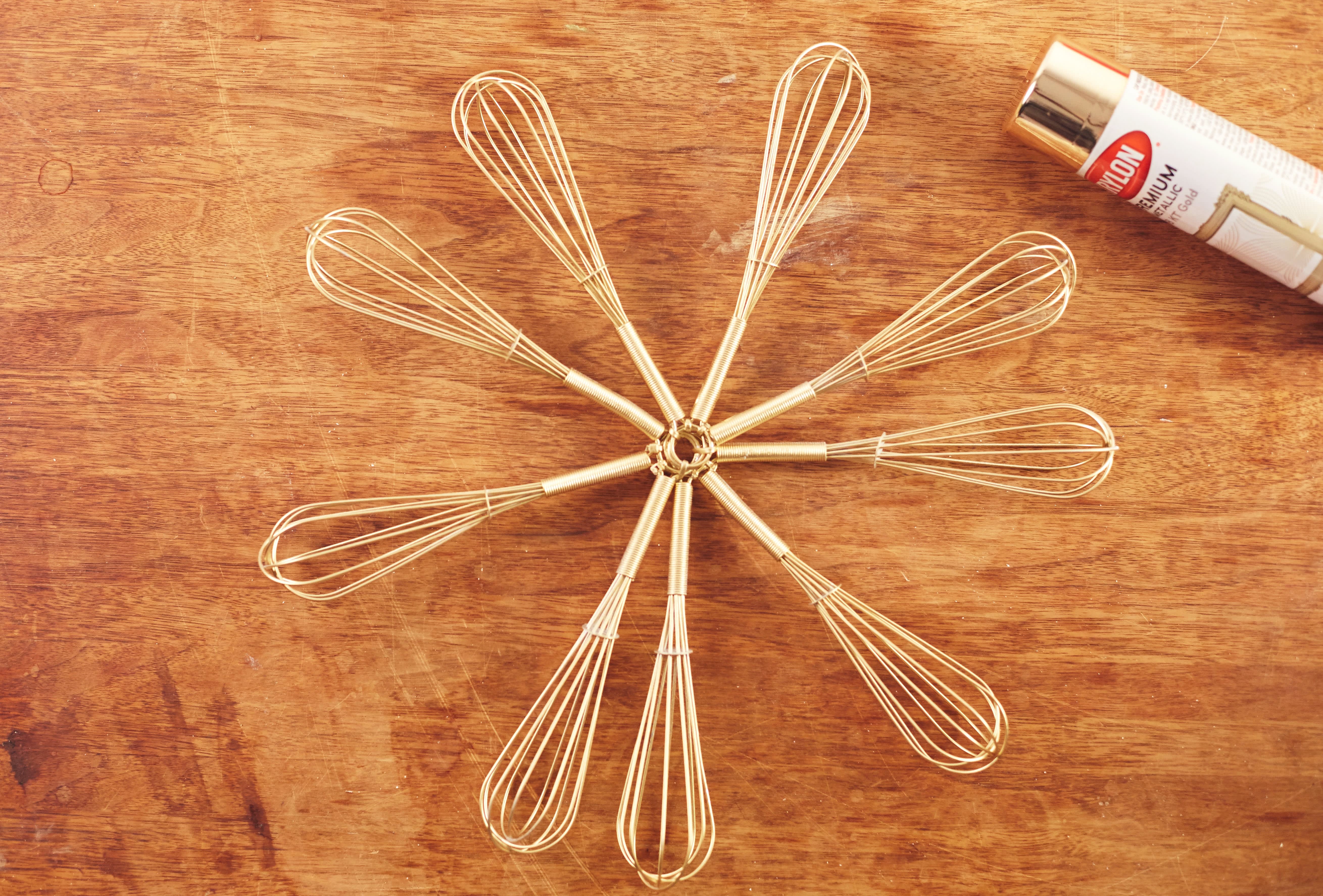How To Make a Christmas Tree Topper out of Whisks | Kitchn