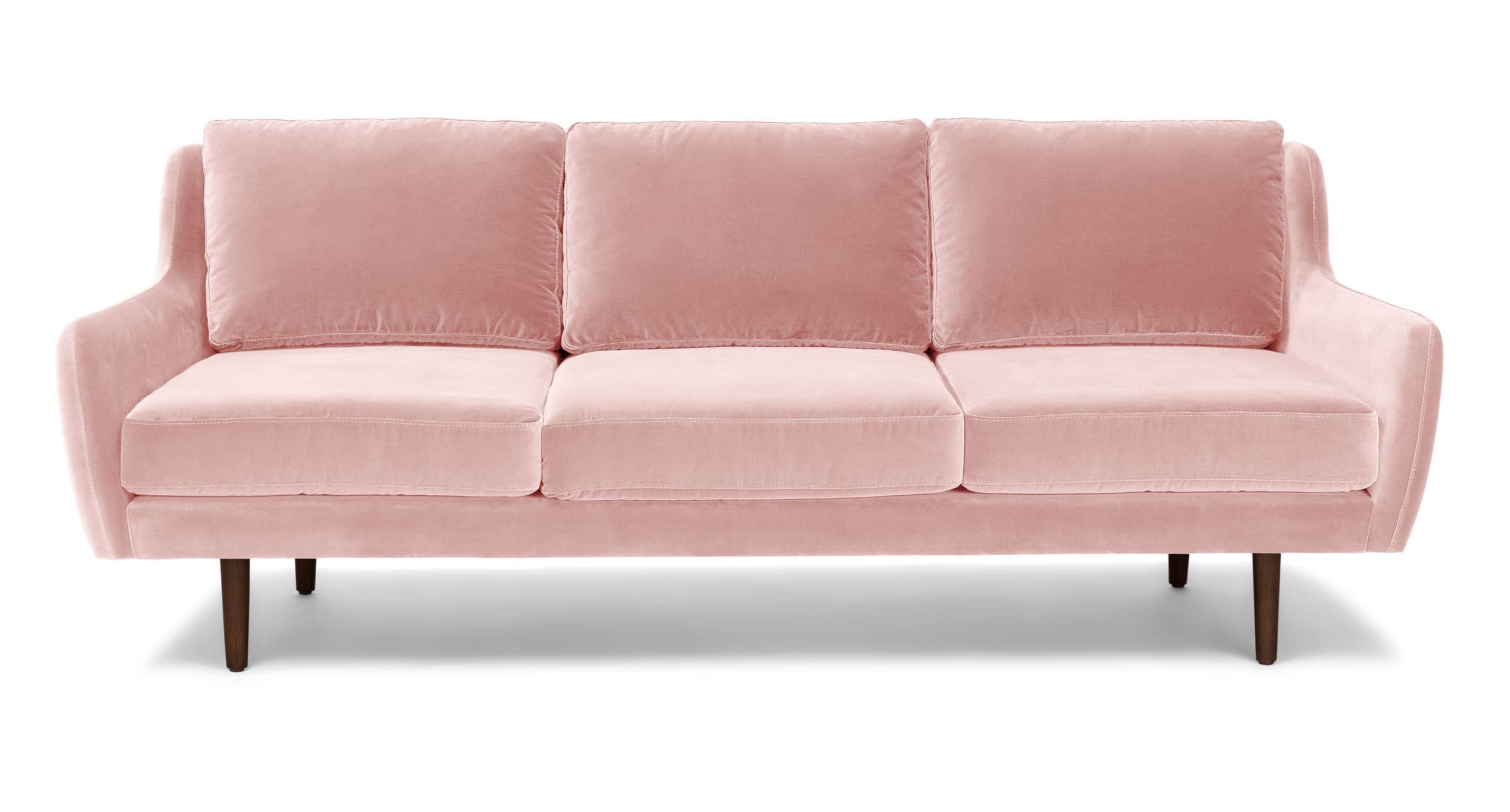 Blush Pink Velvet Sofa | Baci Living Room
