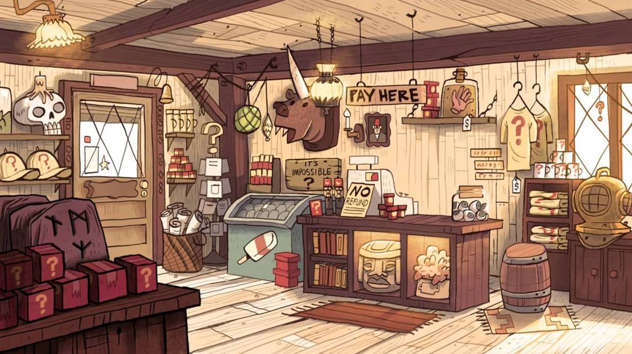 Gravity Falls Mystery Shack Details Set | Apartment Therapy
