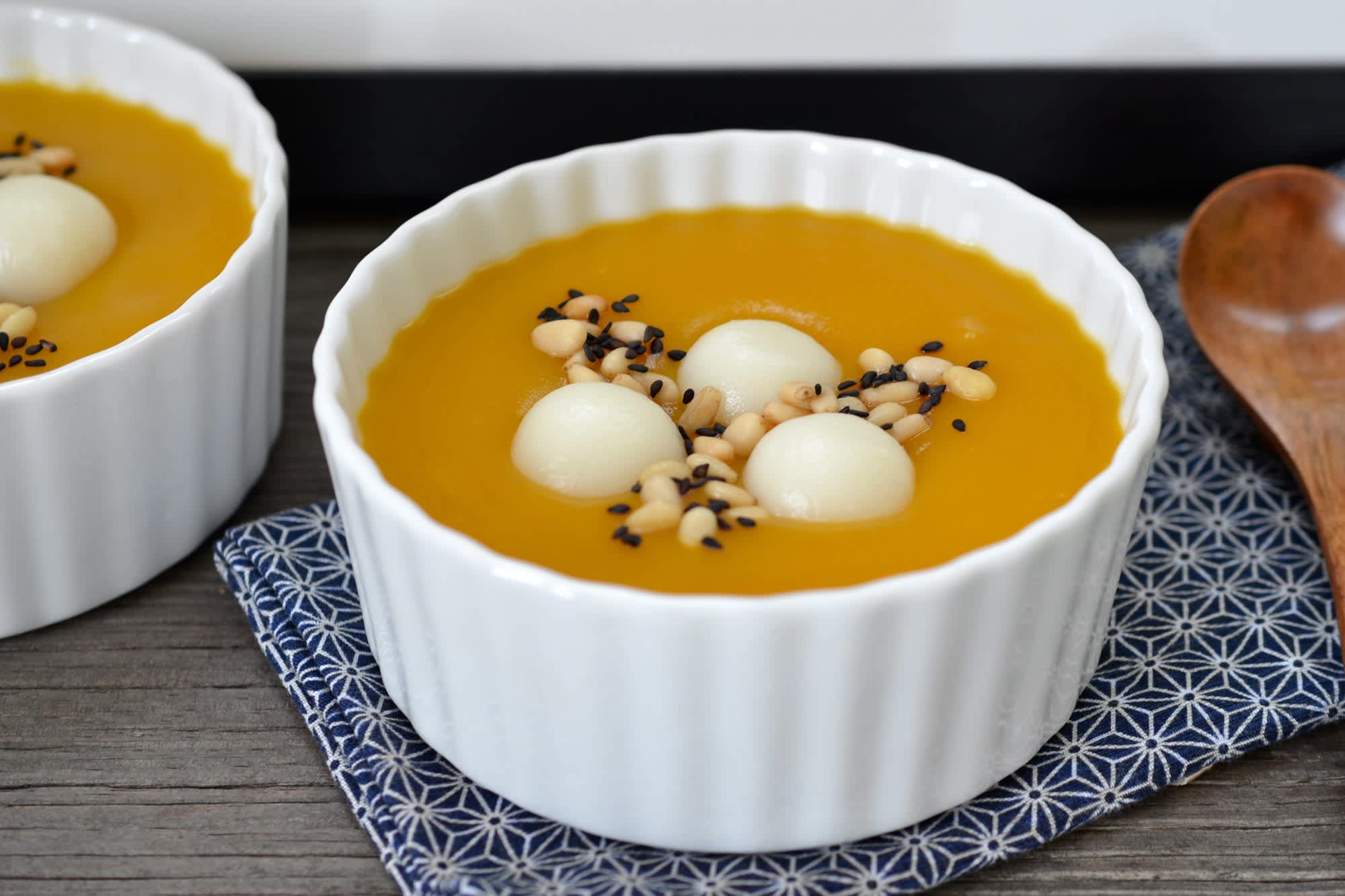Recipe: Korean Pumpkin Porridge with Rice Dumplings (Hobakjuk) | Kitchn