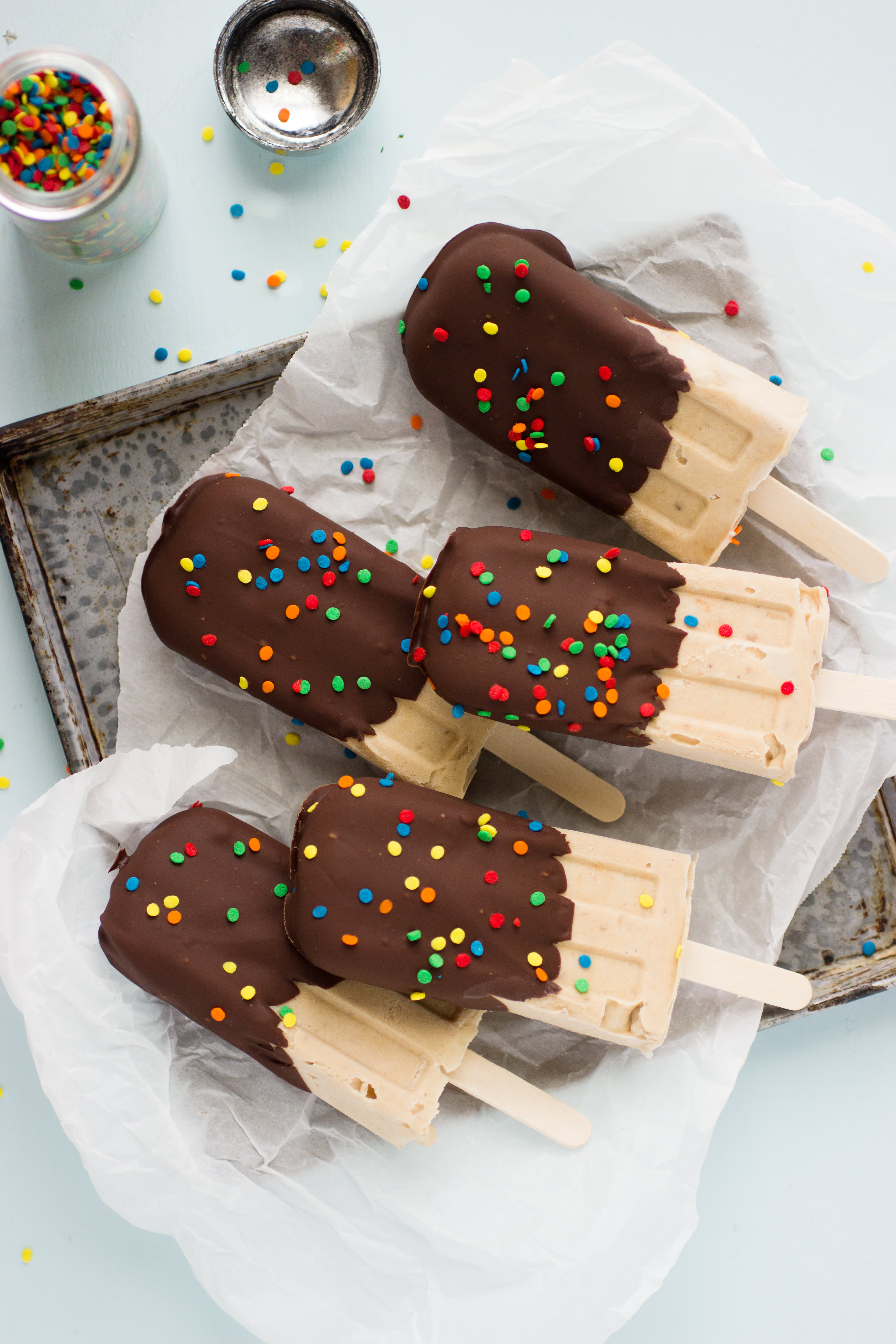 Recipe: 3-Ingredient Peanut Butter and Banana Popsicles | Kitchn