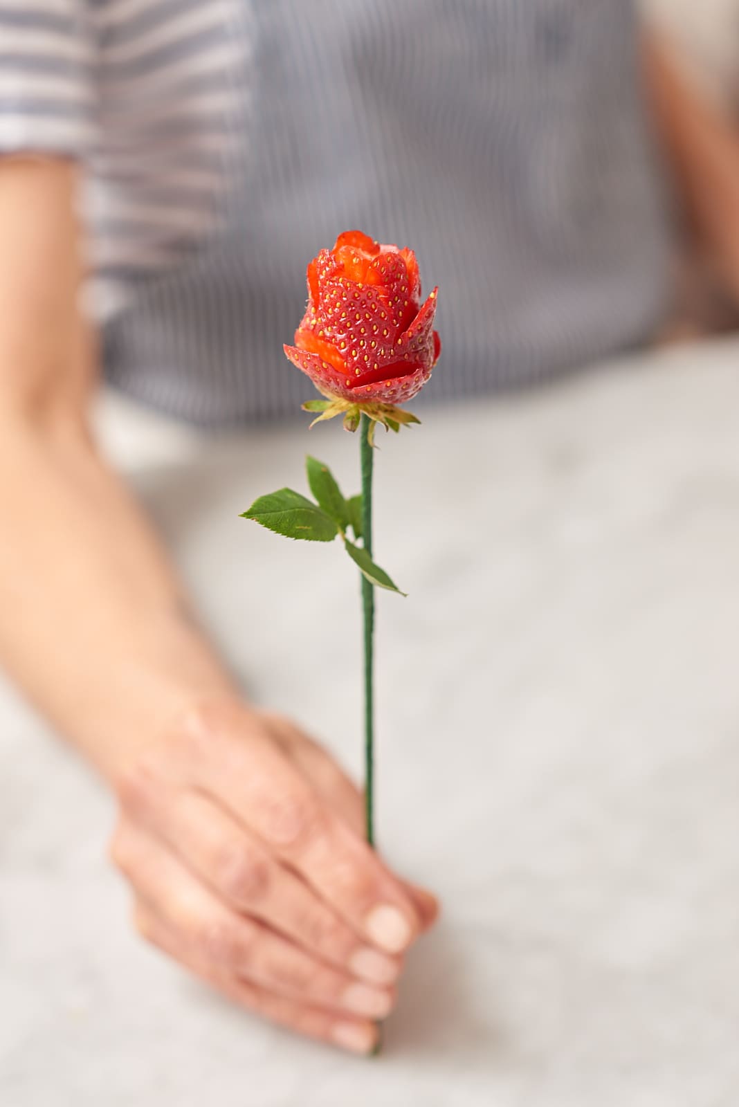 A Step-by-Step Tutorial for Strawberry Roses | Kitchn