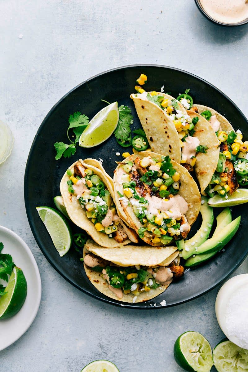 Mexican Corn Chicken Tacos - Chelsea's Messy Apron | Kitchn