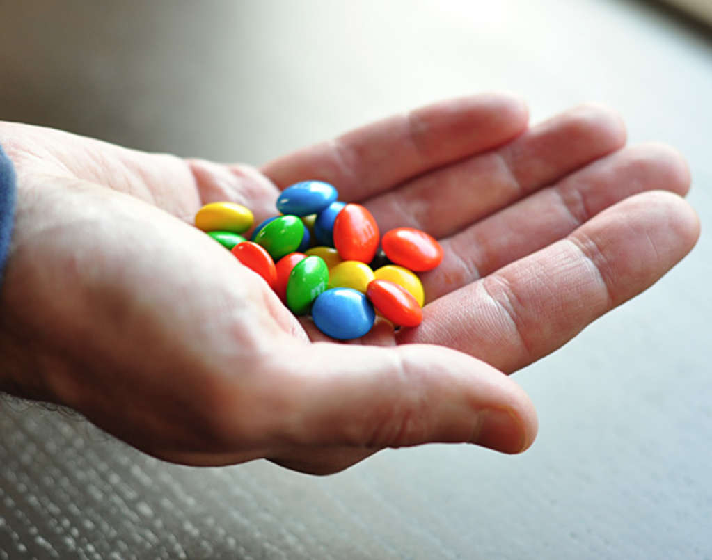 My Weeknight Treat: A Handful of M&Ms | Kitchn