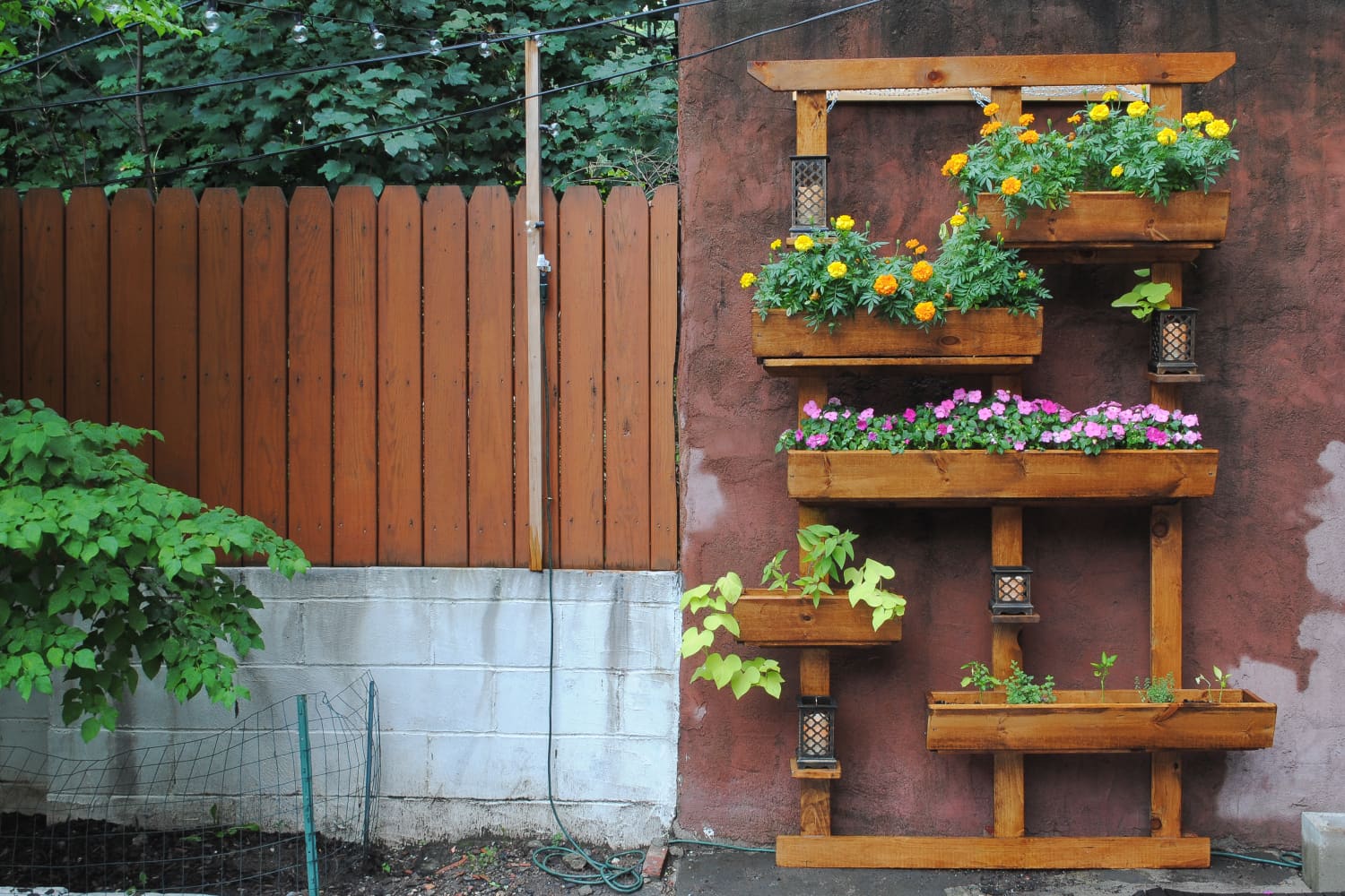 vertical flower wall