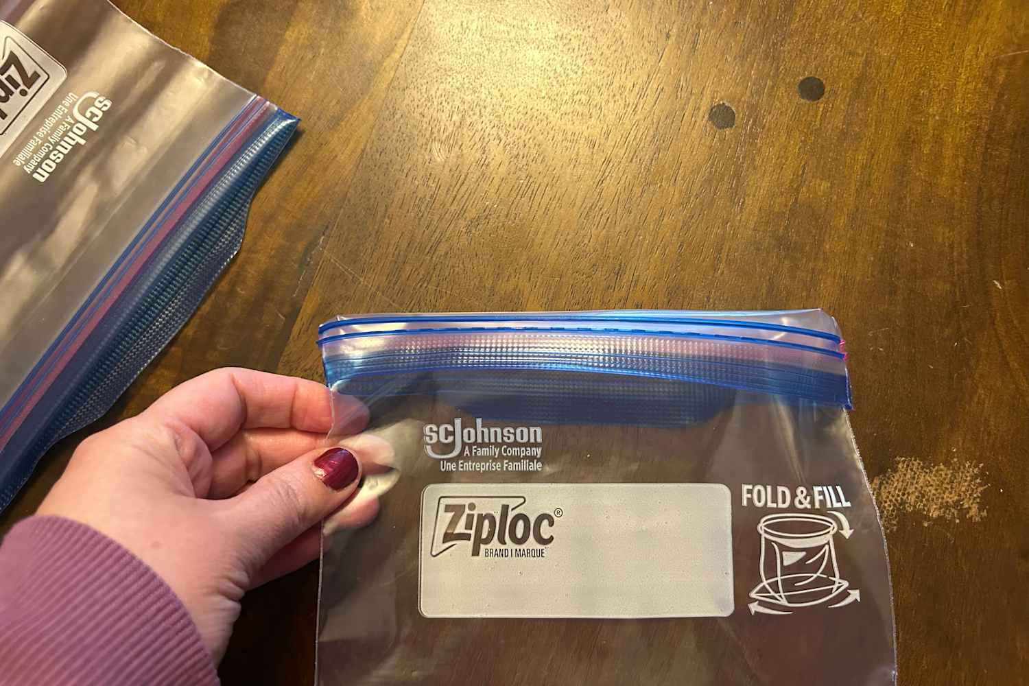 This Ziploc Bag Trick Doubles Its Storage Size | Cubby