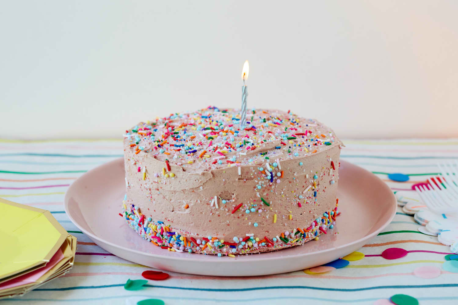 Classic Birthday Cake Recipe: Yellow Cake with Sprinkles | Cubby