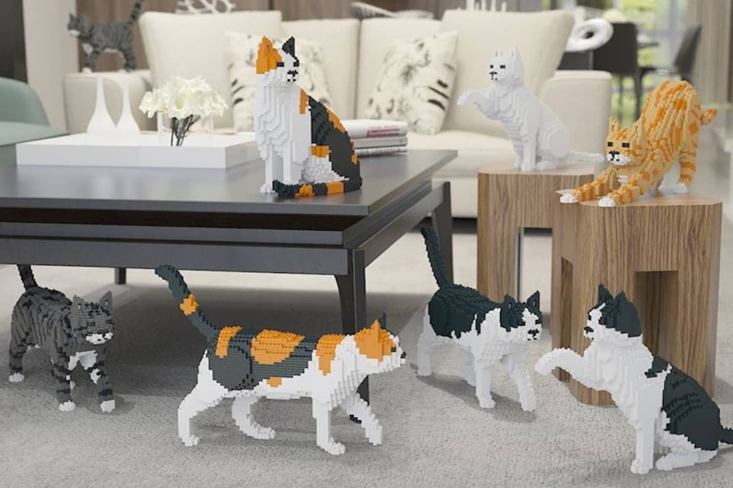 You Can Build Your Own Life-Size Cat Using These Blocks | Apartment Therapy
