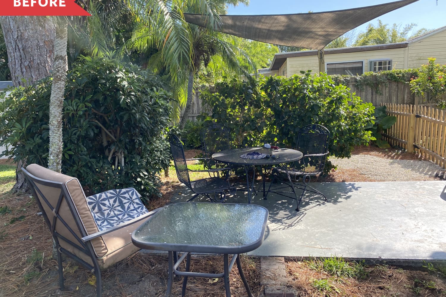 DIY Patio Redo with Painted Concrete Floor | Apartment Therapy