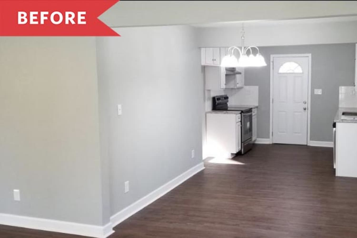 White and Black Dining Room Redo - Before and After Photos | Apartment ...