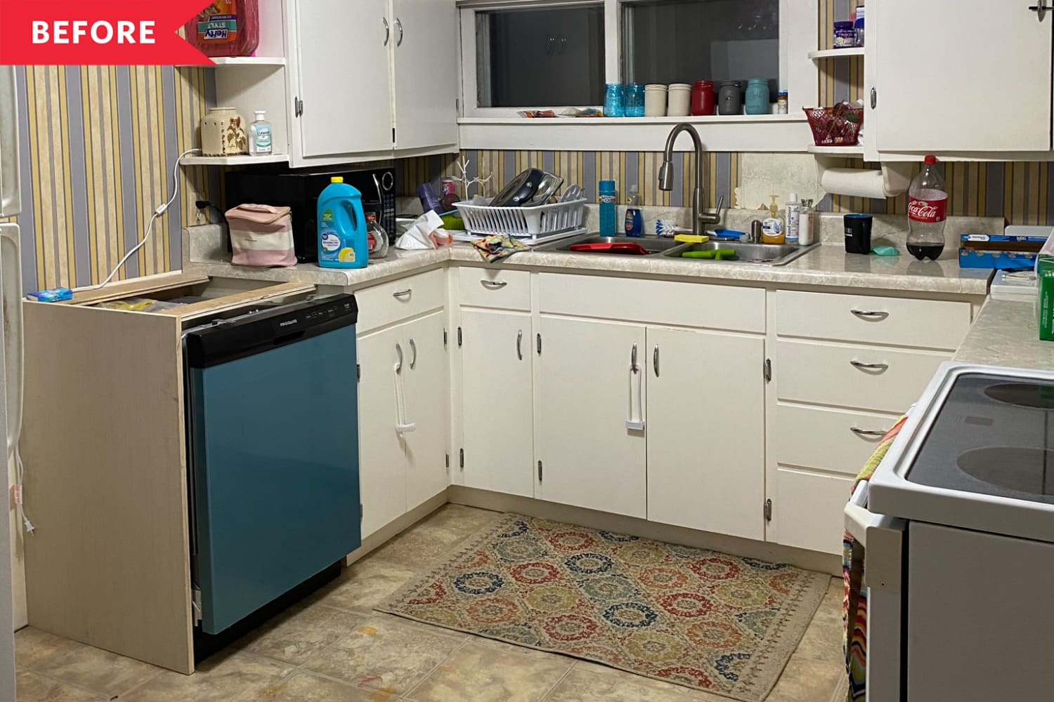 Smart Way to Fake Subway Tile - DIY Kitchen Makeover | The Kitchn