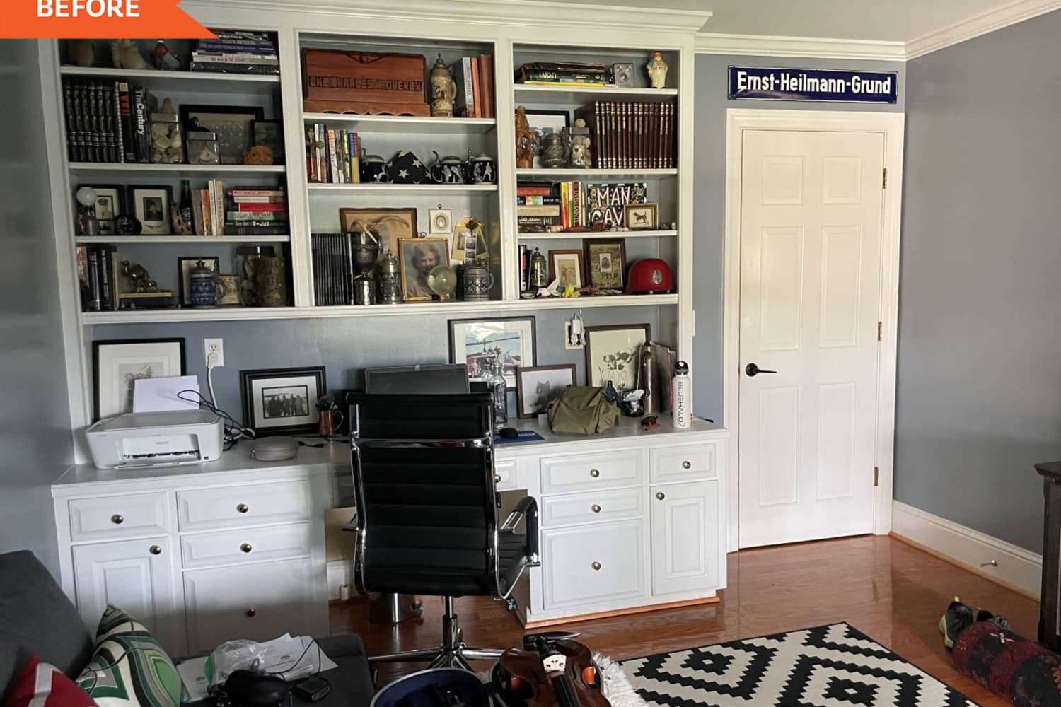 Colorful Office Redo with IKEA Finds - Before and After Photos ...