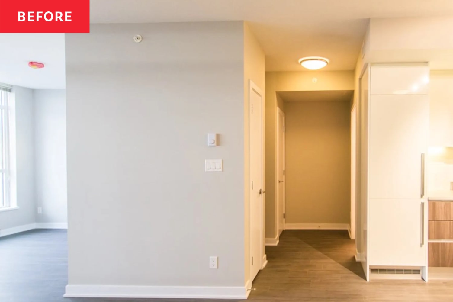 Renter-Friendly Bold Wallpaper Wall Using Starch Method - Before and ...