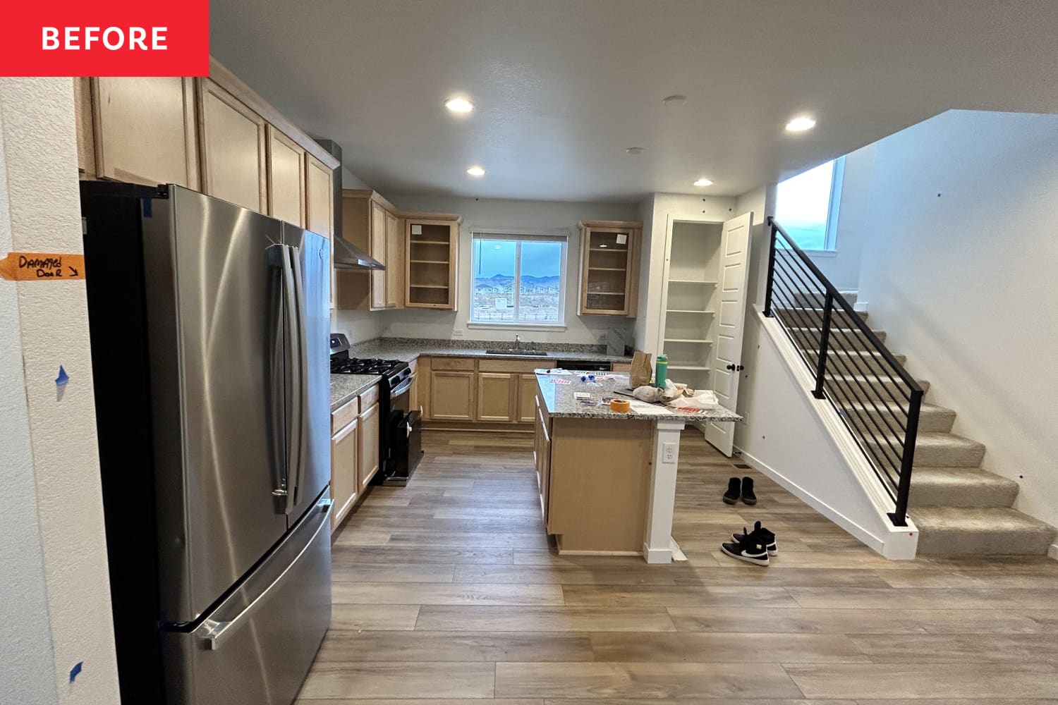 See a Boho & Budget-Friendly Kitchen Redo - Before & After | Apartment ...