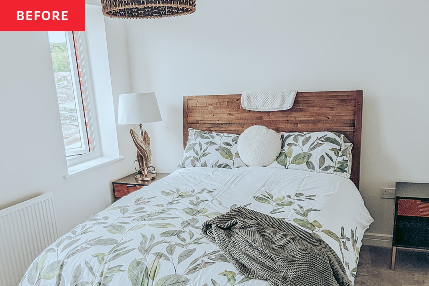 An All-White Bedroom Gets a Cozy Boho-Style Makeover | Apartment Therapy
