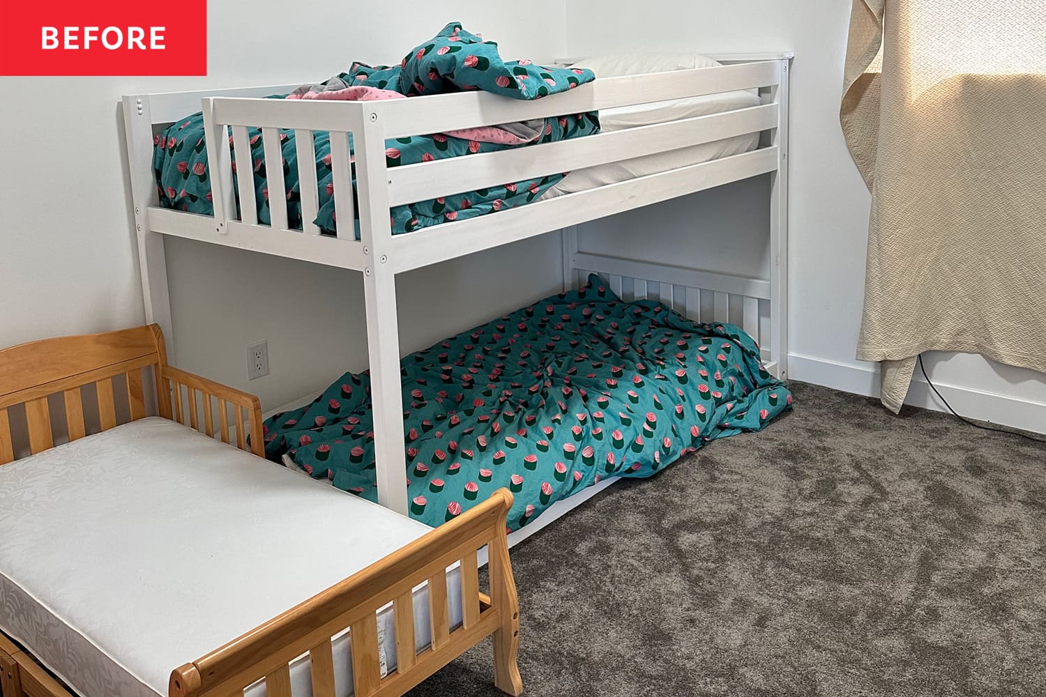 The Pink Loft Bed in This Kid's Room Makeover Is a Must-See | Cubby