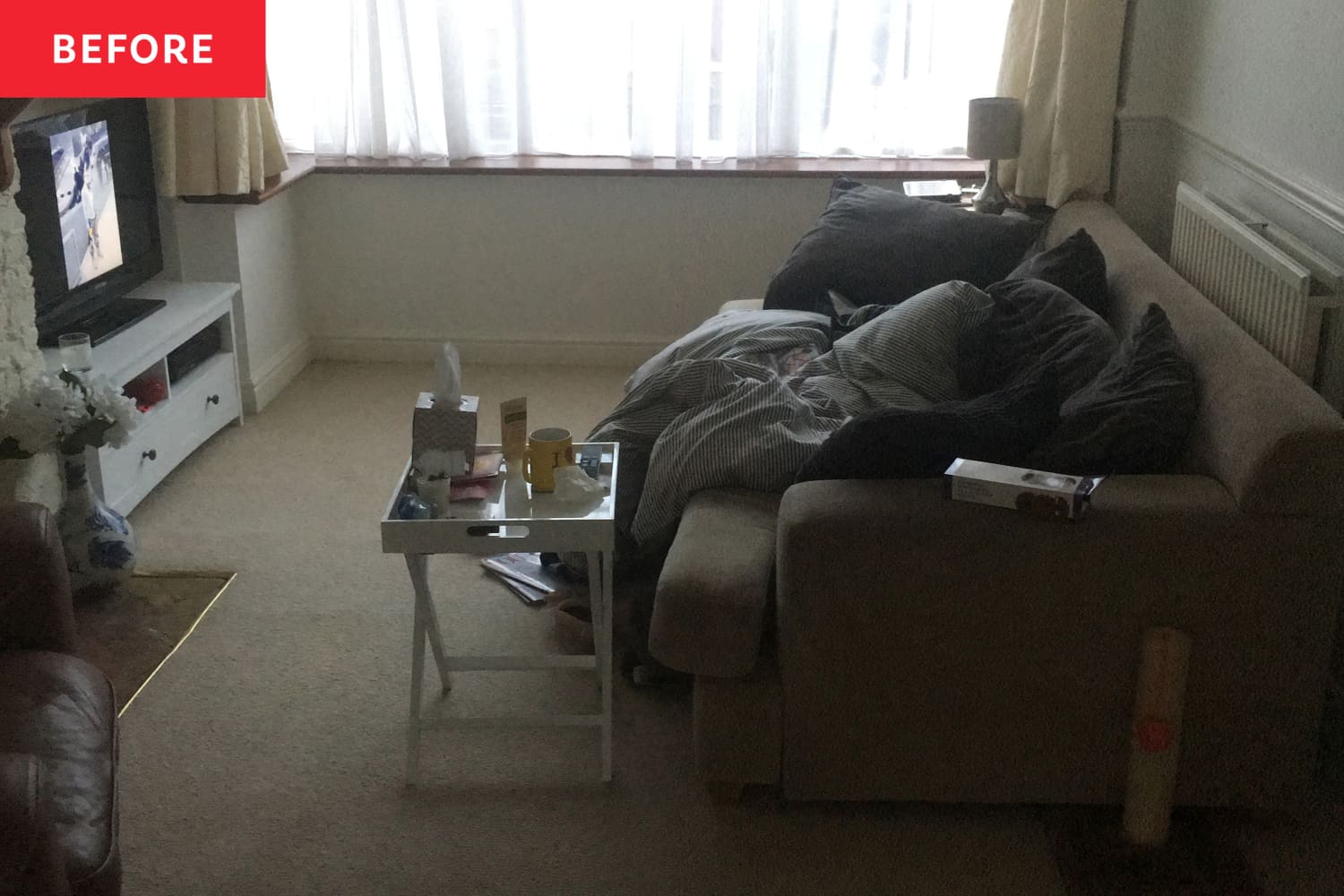 A “Dingy” Living Room Gets a Cozy Cottage Makeover | Apartment Therapy