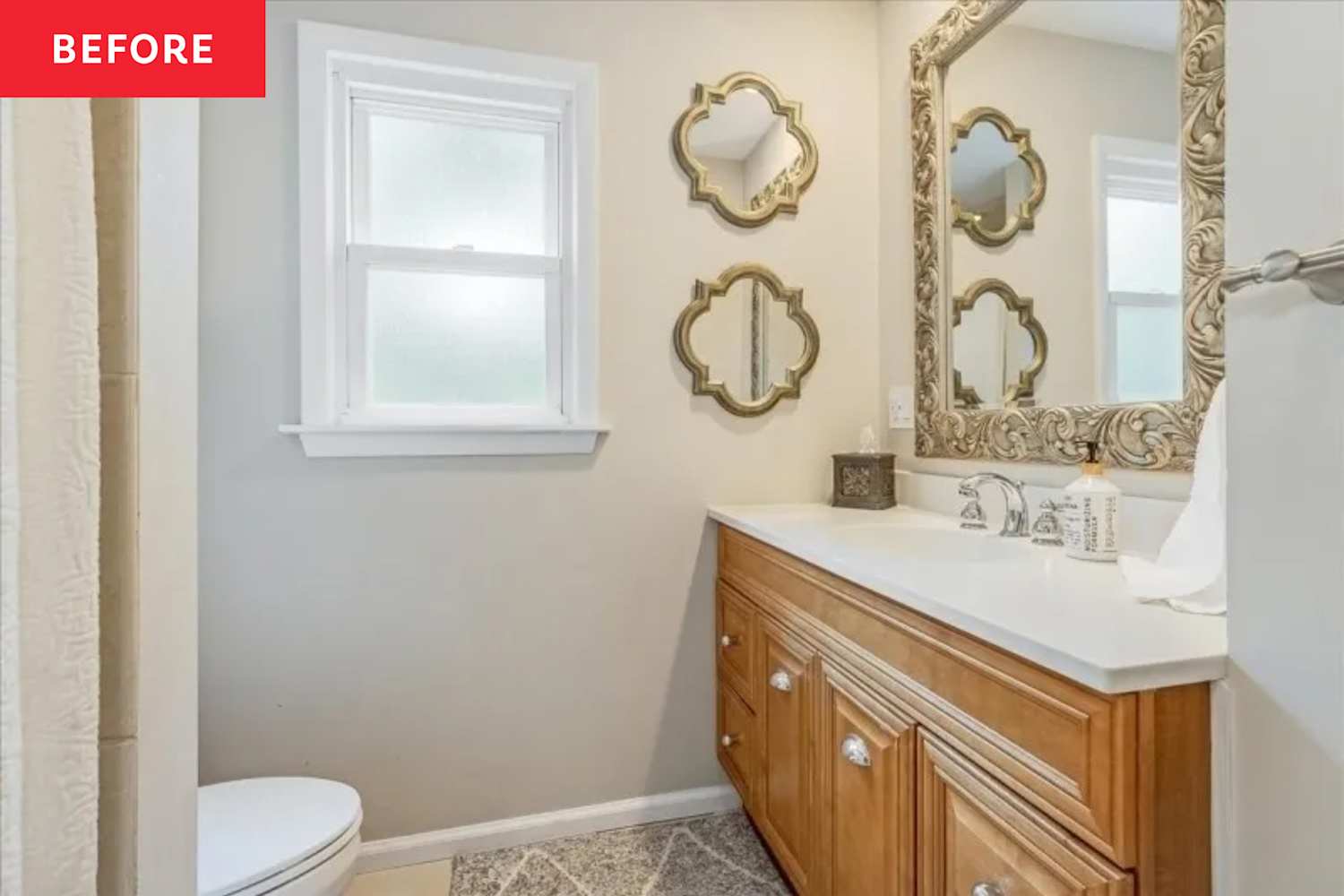 I Gave My Overly Ornate Bathroom a Family-Friendly Makeover | Apartment ...