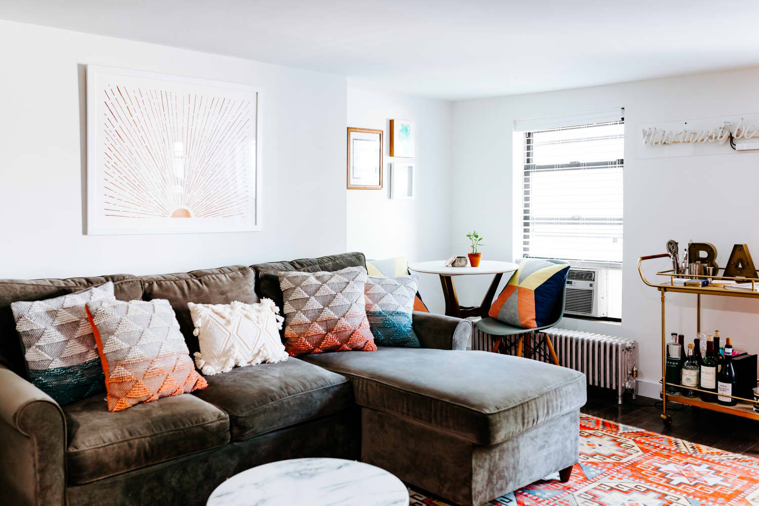 Small NYC Colorful Budget Apartment Tour | Apartment Therapy