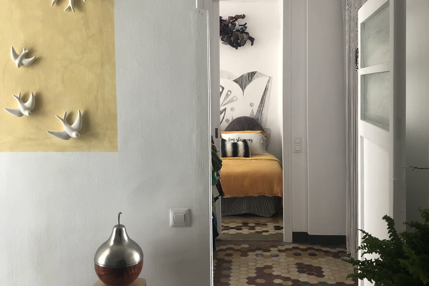 Tiled Spanish Apartment With Mondrian-Inspired Closet | Apartment Therapy