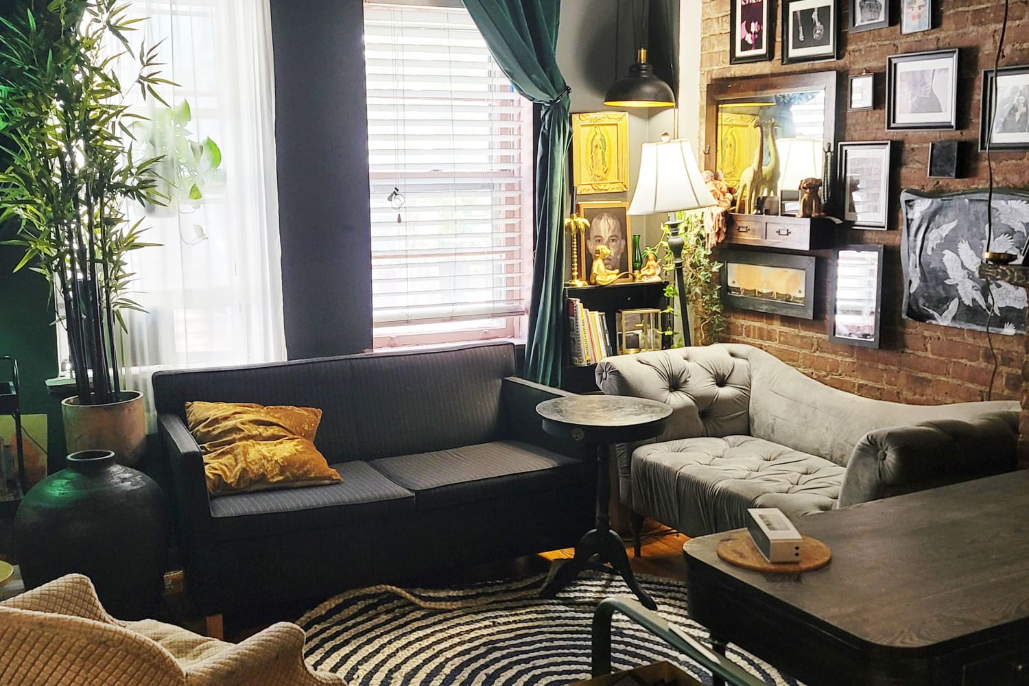 350-Square-Foot Dark and Moody Studio Apartment Photos | Apartment Therapy